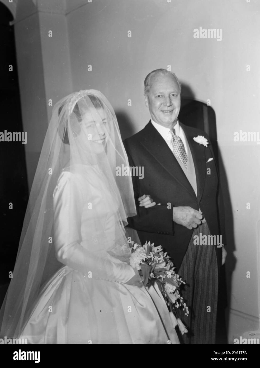 MISS BERYL NATION IS GIVEN AWAY AT HER WEDDING TO VERNON TURNER BY HER ...