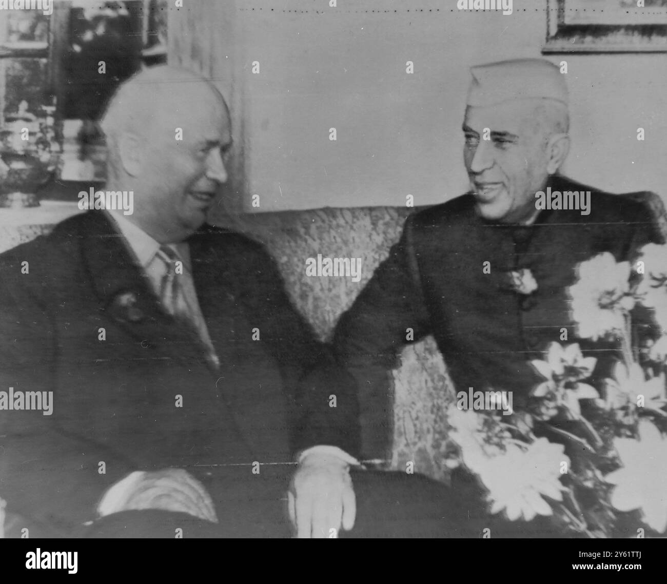 Jawaharlal nehru black and white hi-res stock photography and images ...