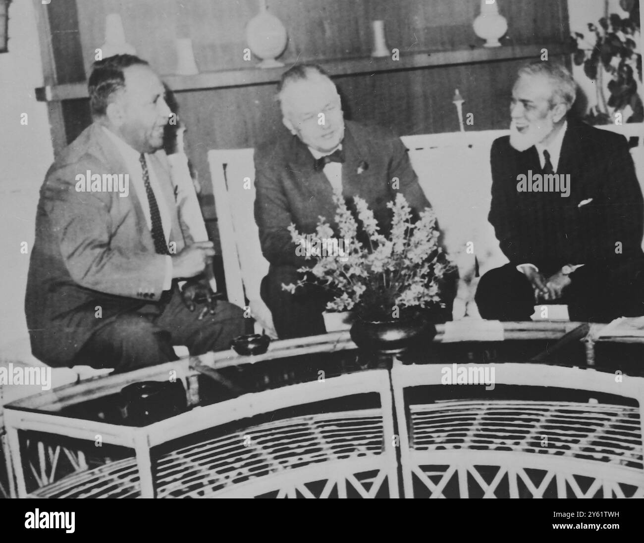 LIEUT GENRAL AZAM KHAN WITH FINNISH PRIME MINISTER MR SUKSELAINEN AND ...