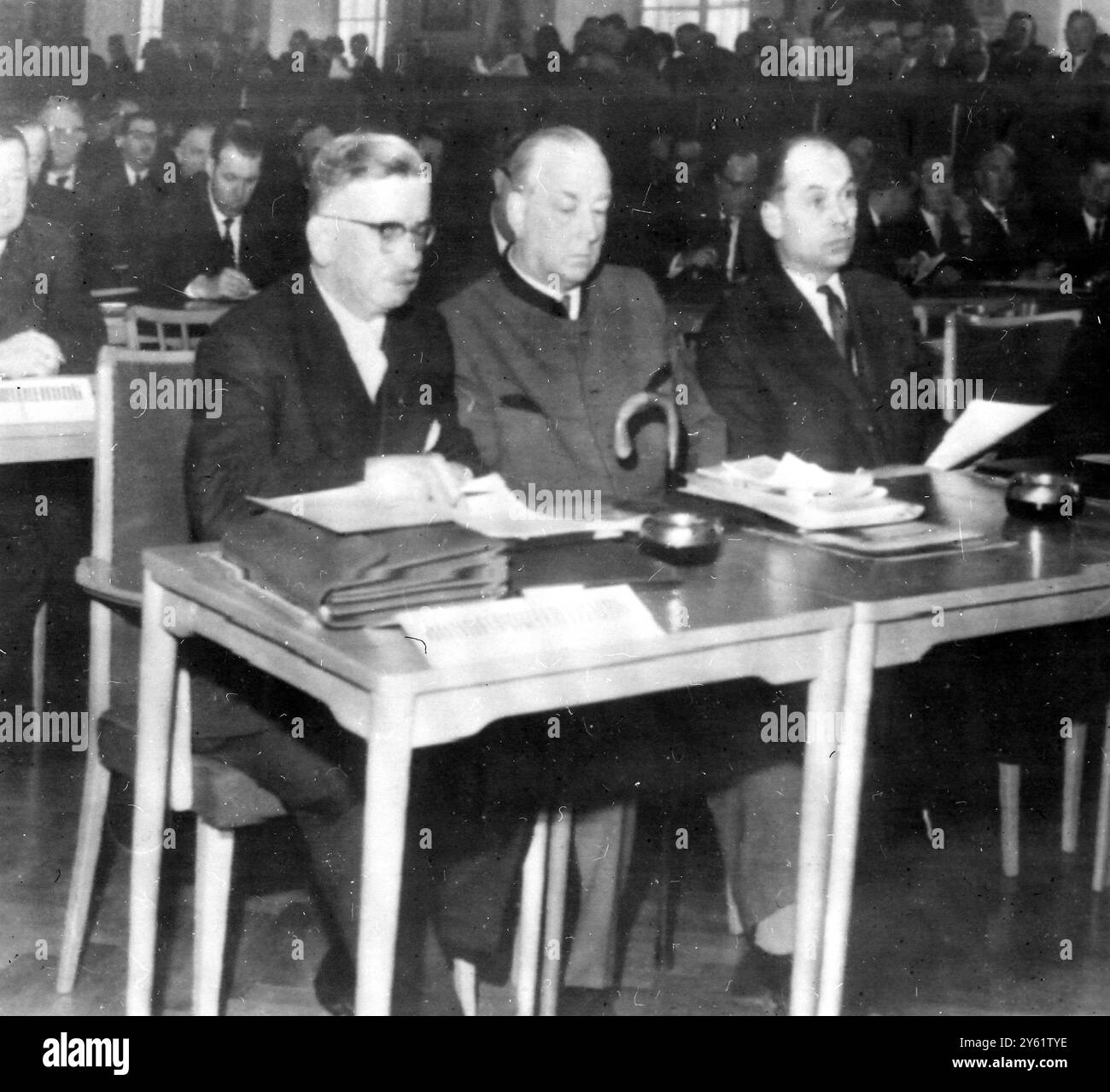 DR ALFONS GORBACH ( CENTRE ) , LEOPOLD FIGL AND HERMANN WITHALM 11 ...