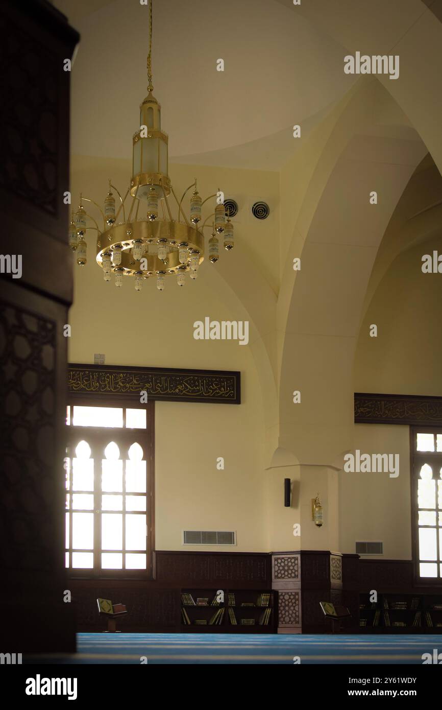 the interior scenery of beautiful mosque at cairo egypt on day Stock ...