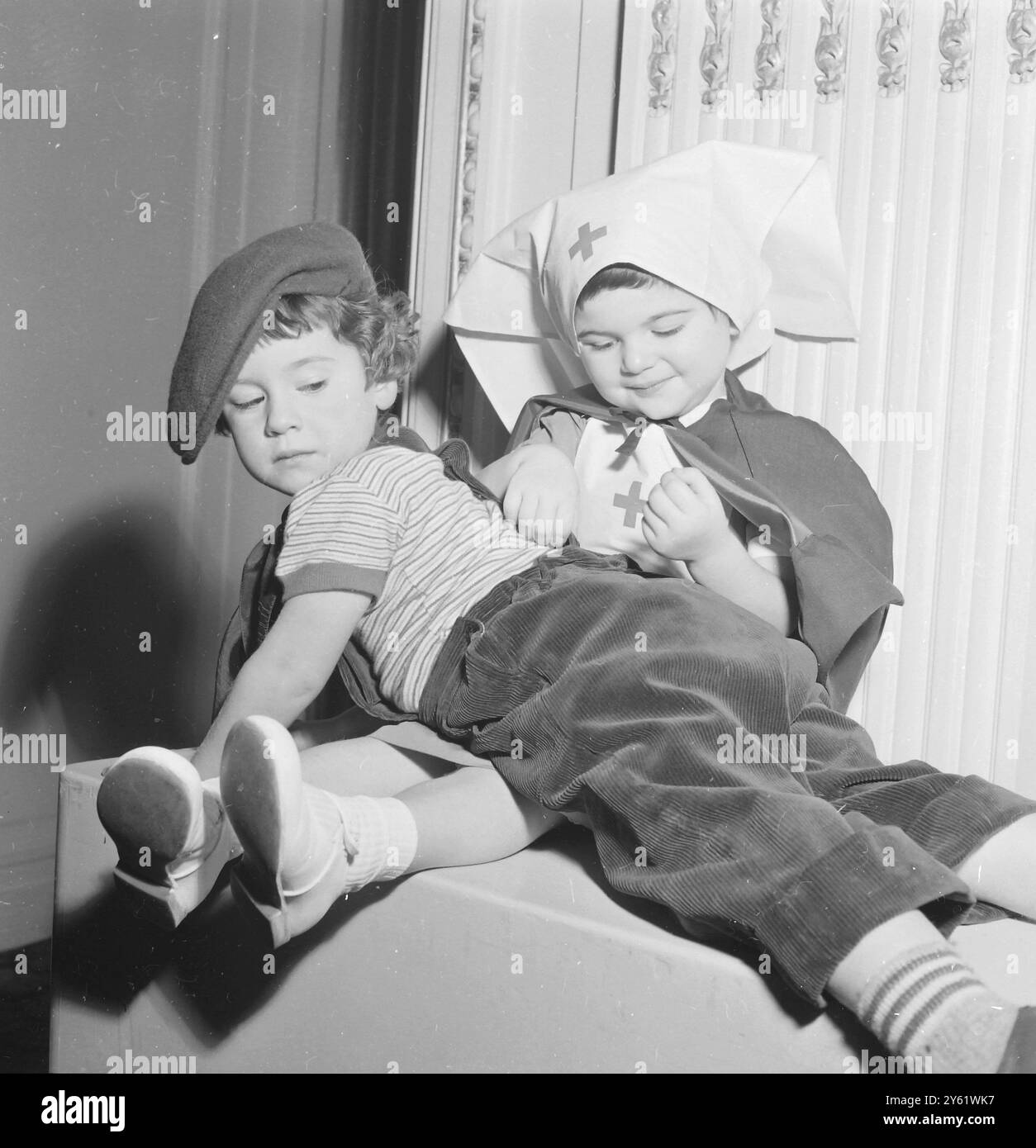 SALLY LEVY OF KENSINGTON PLAYS NURSE WHILST ANNE SEGAL IS THE PATIENT ...