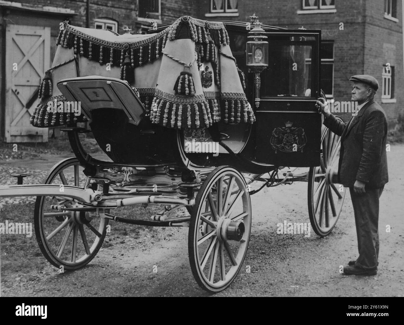 DAVID DIXON PREPARES AN OLD STATE COACH OWNED BY LORD CALEDONS FOR ...