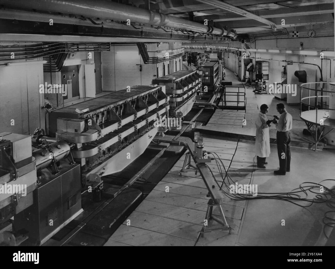 INTERIOR OF THE CERN 25 THOUSAND MILLION ELECTRONVOLT ALTERNATING ...