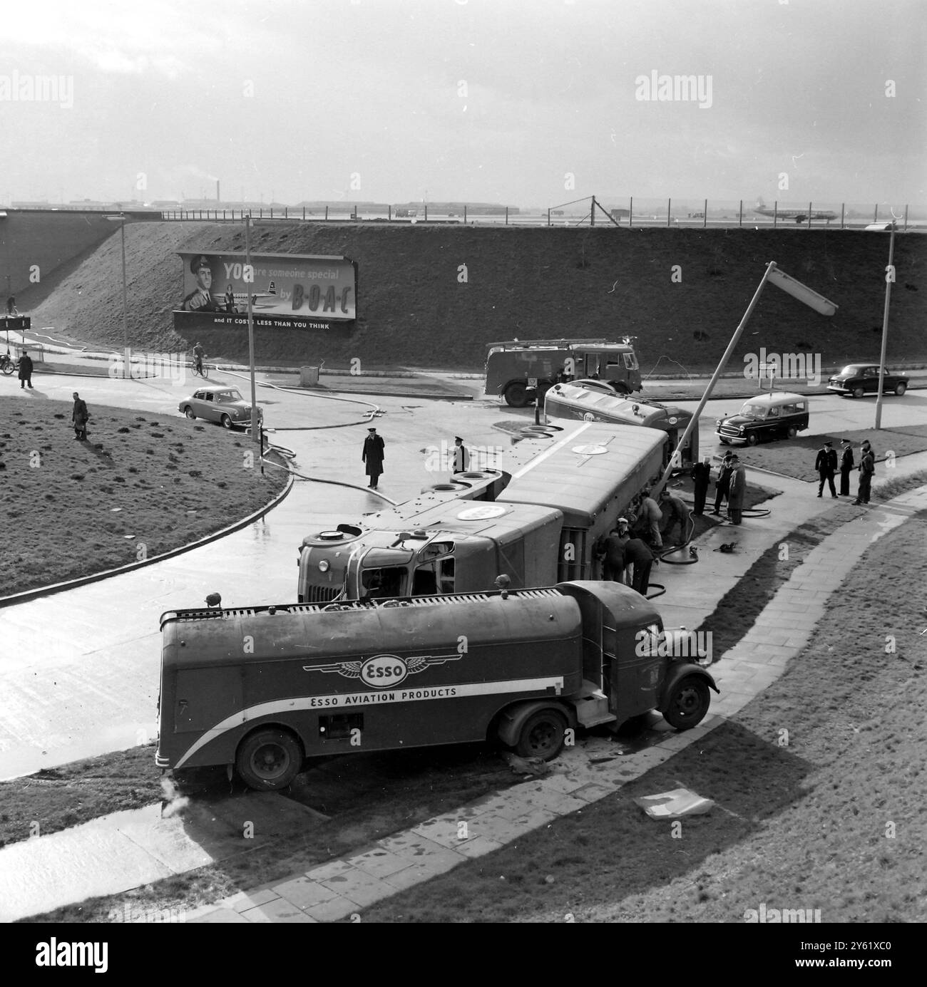 Old fuel tanker Black and White Stock Photos & Images - Alamy