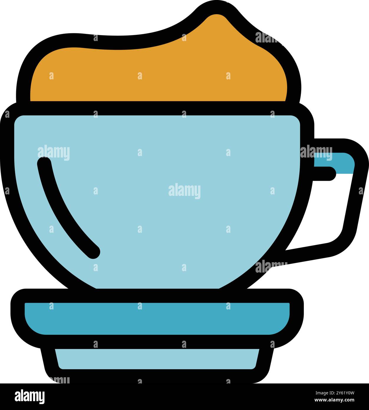 Delicious coffee served in Cut Out Stock Images & Pictures - Alamy