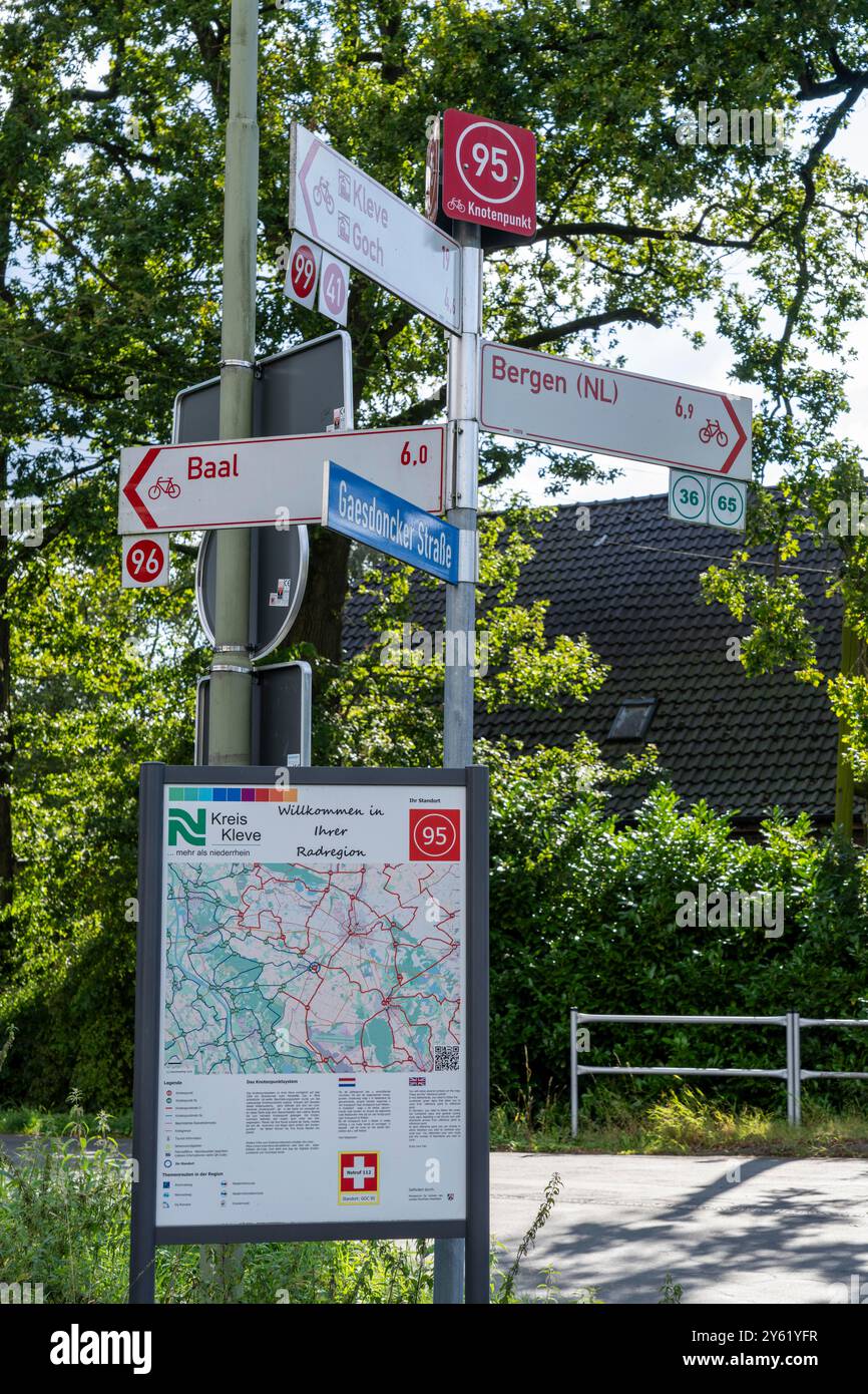 Cycle path network, junction system, cycle paths, cycle lanes, routes ...