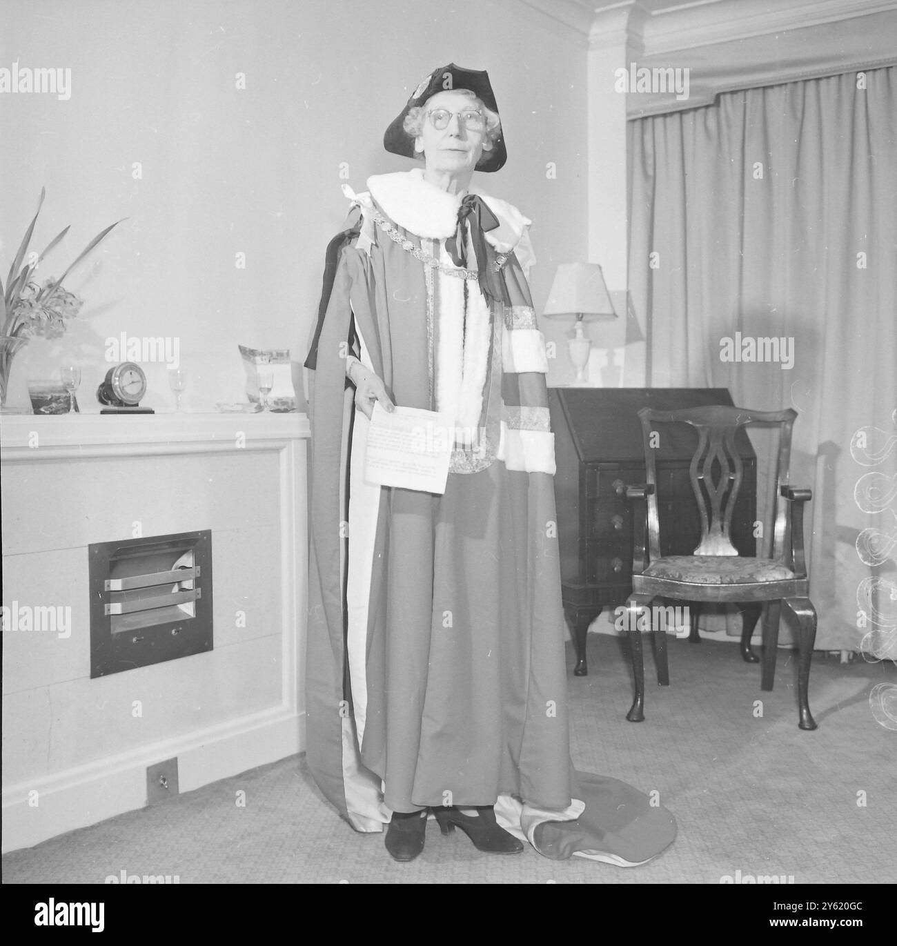 BARONESS HORSBURGH IN HER ROBES 26 JANUARY 1960 Stock Photo - Alamy