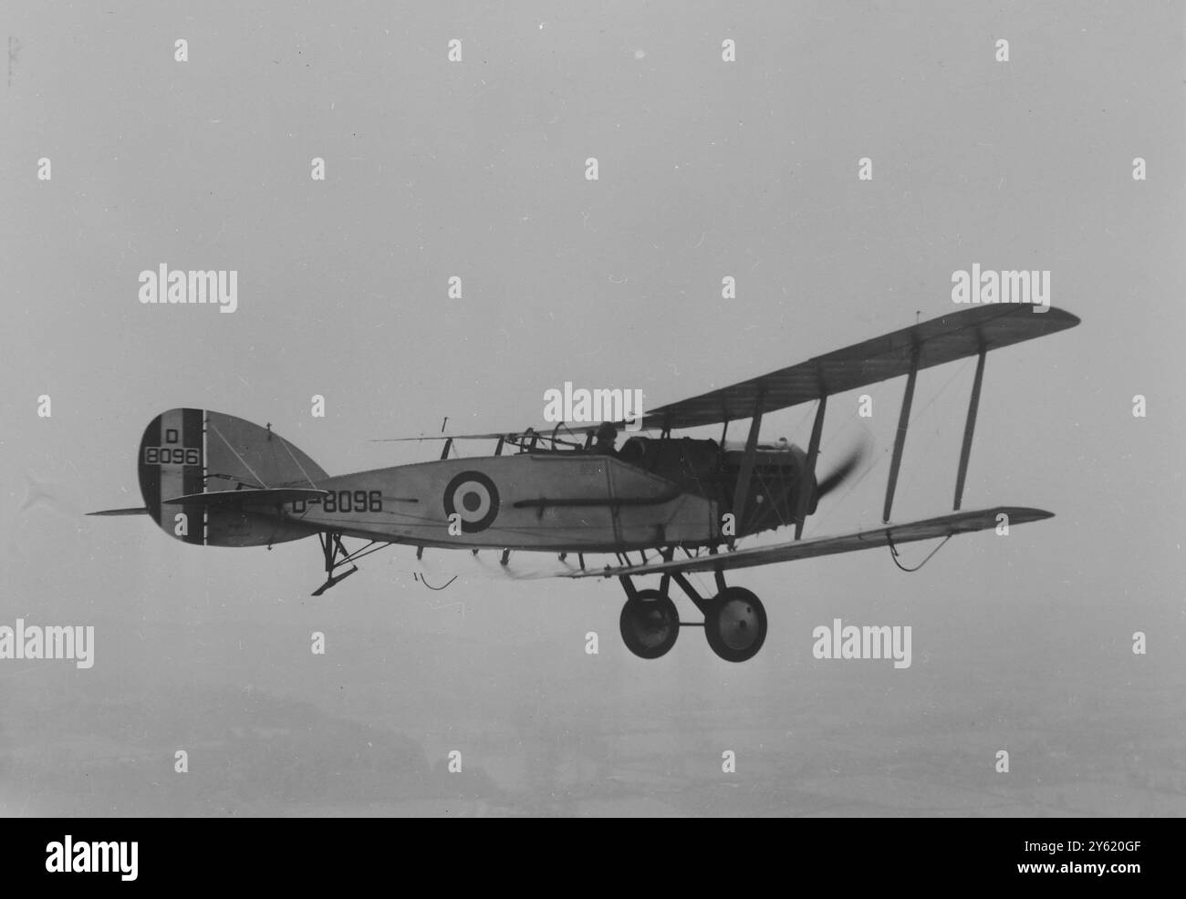 RECONSTRUCTED WORLD WAR 1 BRISTOL FIGHTER 27 JANUARY 1960 Stock Photo ...