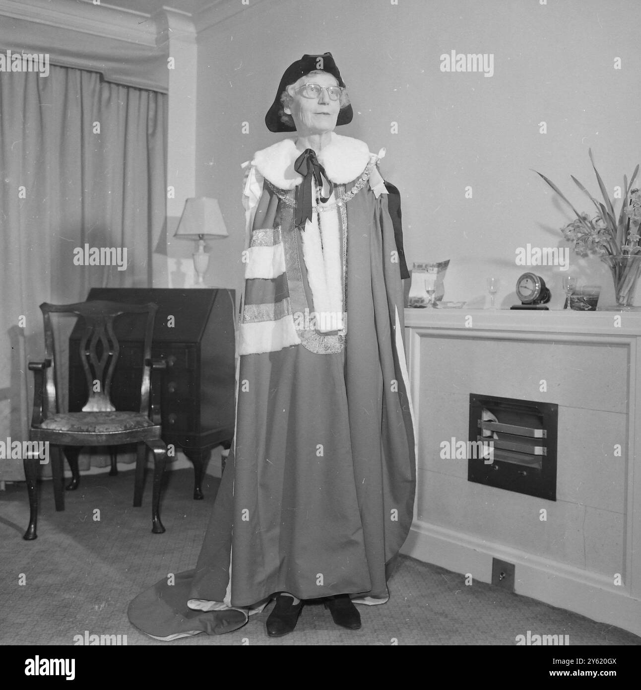 BARONESS HORSBURGH IN HER ROBES 26 JANUARY 1960 Stock Photo - Alamy
