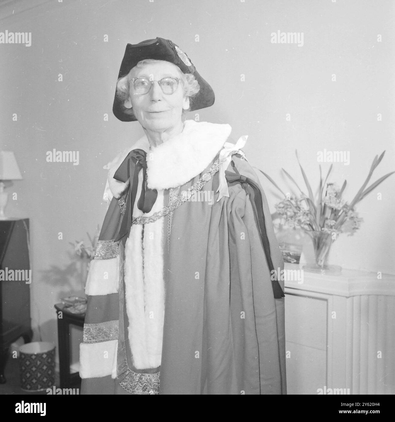 BARONESS HORSBURGH IN HER ROBES 26 JANUARY 1960 Stock Photo - Alamy