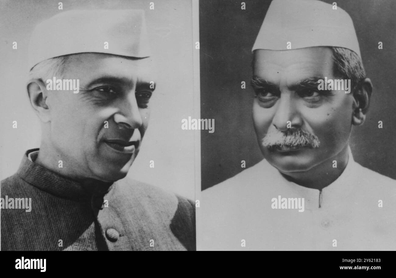 PRIME MINISTER SHRI JAWAHARLAL NEHRU ( LEFT ) AND DR RAJENDRA PRASAD 22 ...