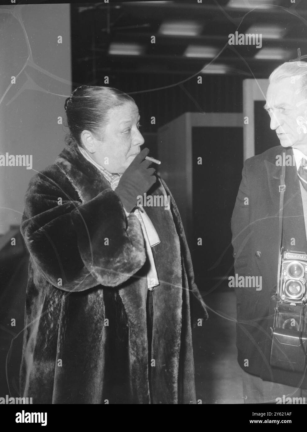 " BRICKTOP " MADAME ADA SMITH ARRIVES IN LONDON 21 JANUARY 1960 Stock ...