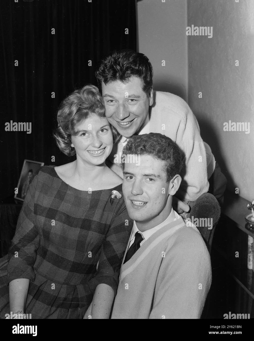 MAX BYGRAVES DAUGHTER CHRISTINE JANICE AND HER FIANCE THOMAS 21 JANUARY ...