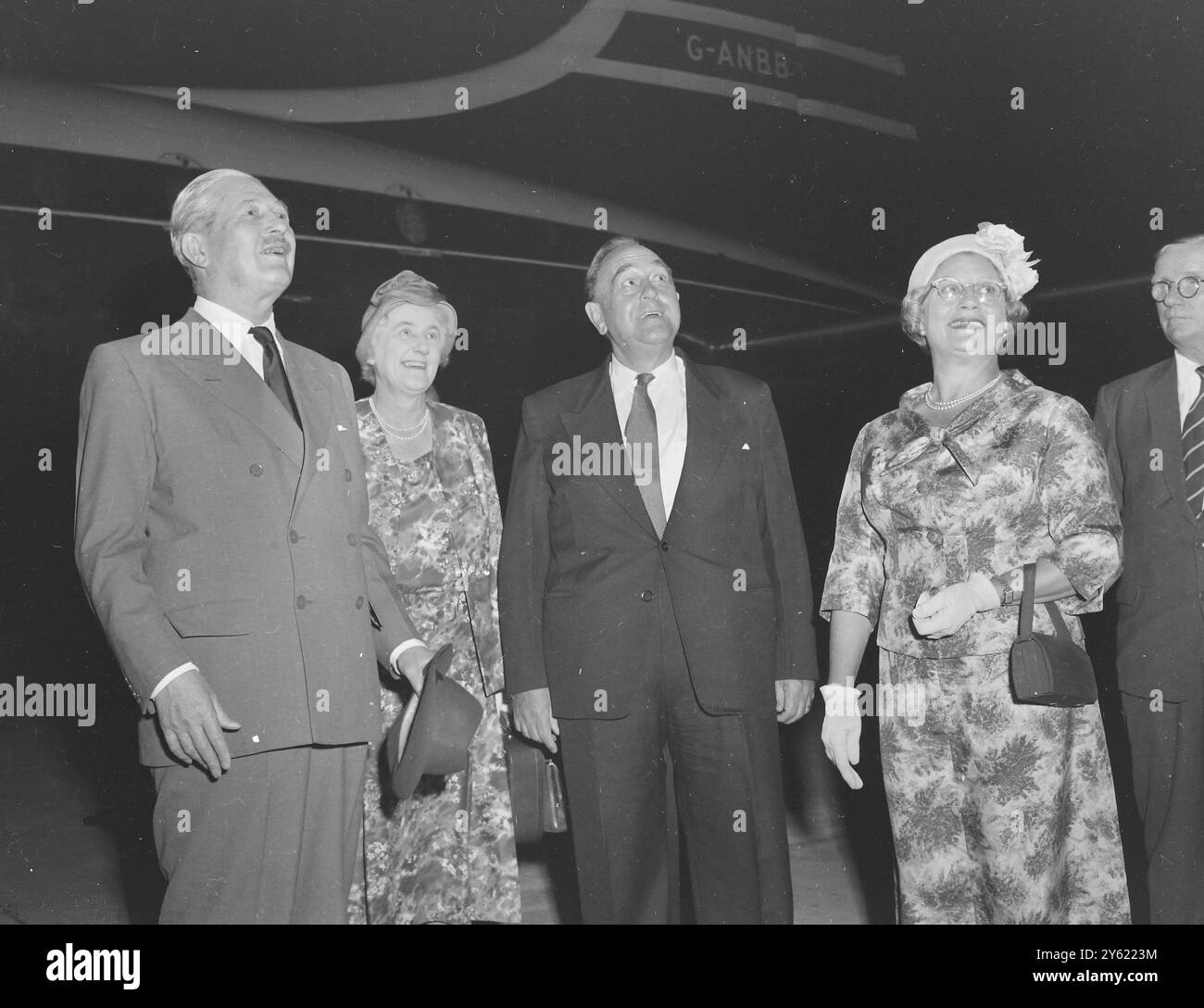 BRITISH PRIME MINSTER HAROLD MACMILLAN AND HIS WIFE LADY DOROTHY WITH ...