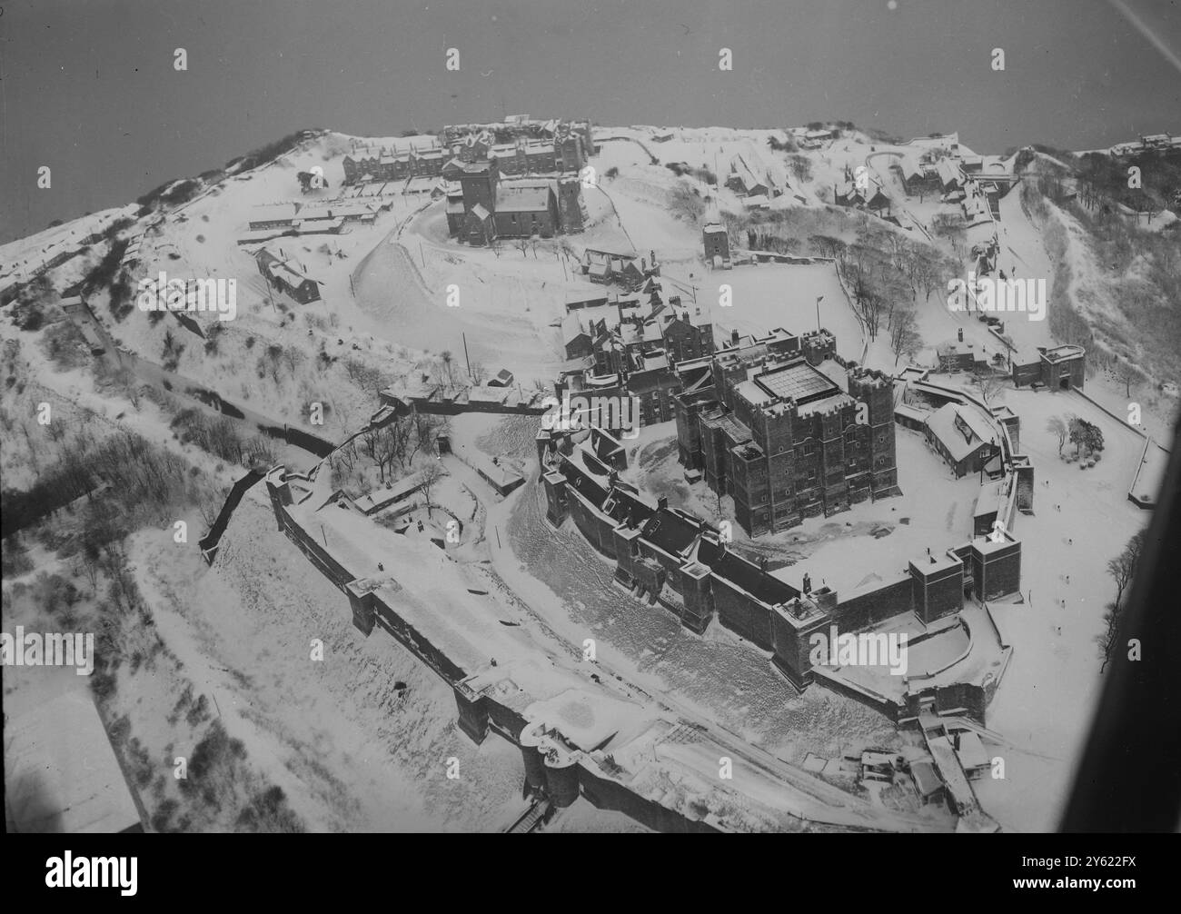 AN AERIAL VIEW SHOWING THE COAST LINE OF THE FAMOUS WHITE CLIFFS OF ...