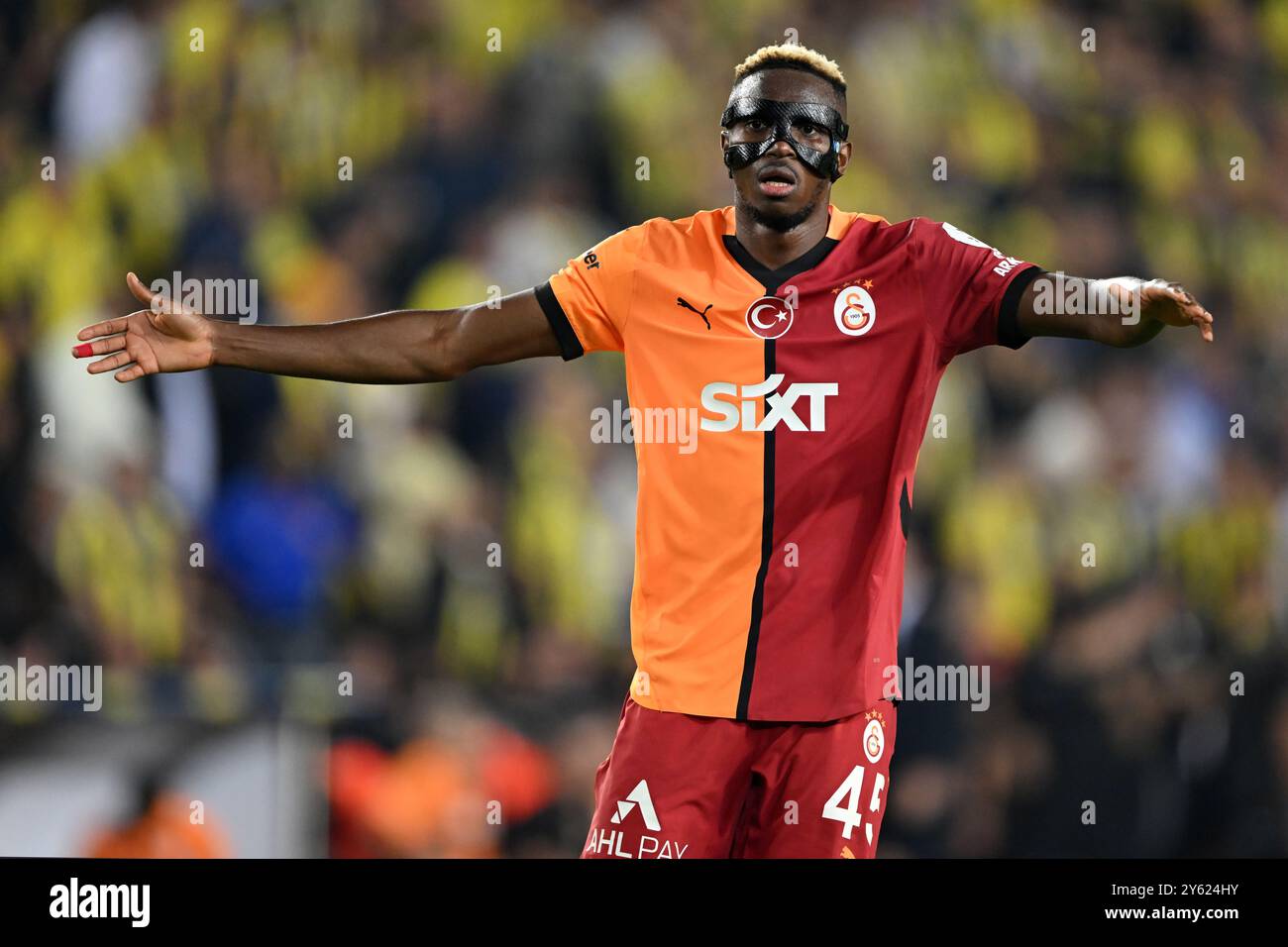 ISTANBUL - Victor Osimhen of Galatasaray SK during the Turkish Superlig ...
