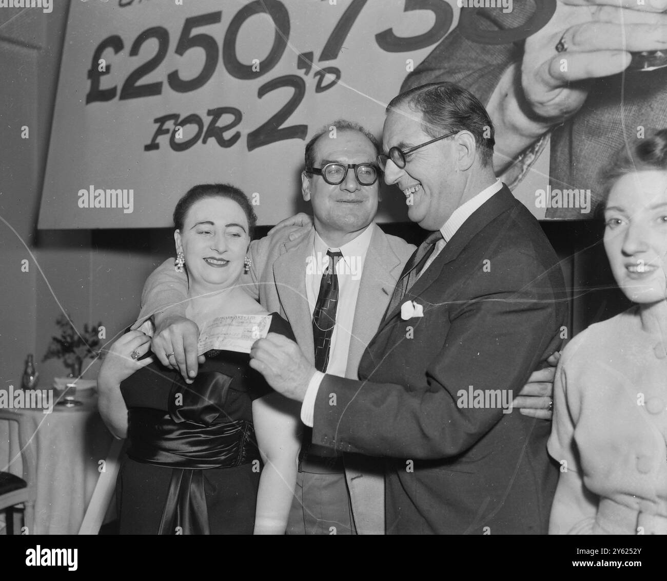 BUTCHER CHARLES OSWALD LEE AND HIS WIFE WINIFRED WIN £250 , 738 FROM A ...