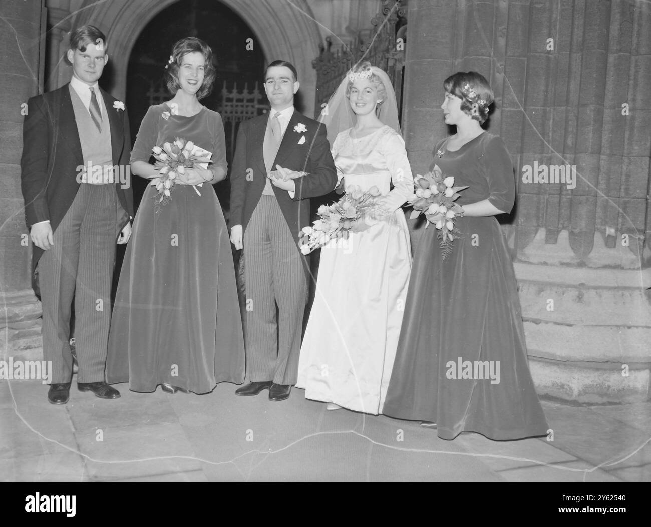 AT THE WEDDING OF MISS PAM ARMSTRONG AND PETER LOWRY 5 JANUARY 1960 ...