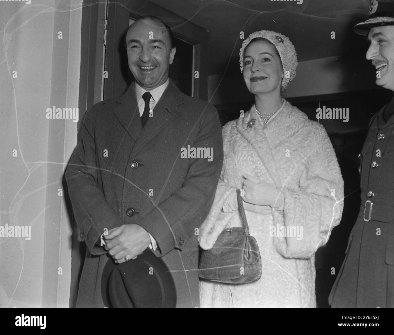 MINISTER OF STATE JOHN PROFUMO AND HIS WIFE , ACTRESS VALERIE HOBSON ...
