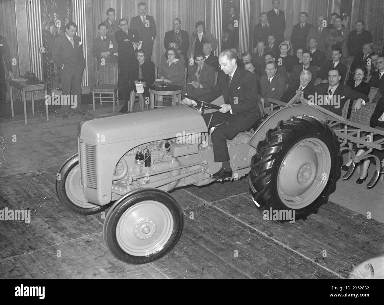 Mr Harry Ferguson, 62-year-old British tractor inventor, who has just ...