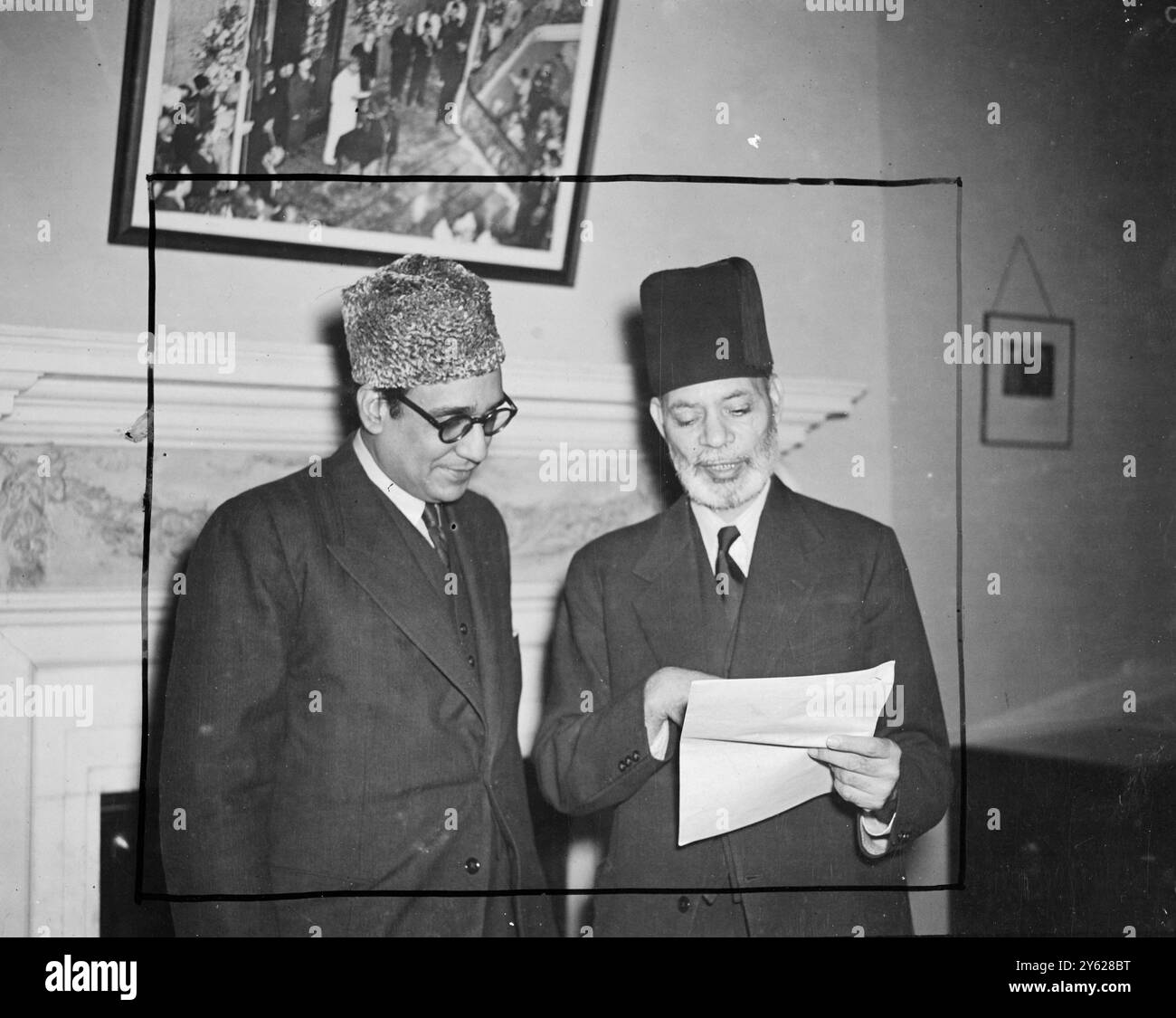 Sir Muhammad Zafarullah Khan, Foreign Minister to the Pakistan Government and leader of his ...