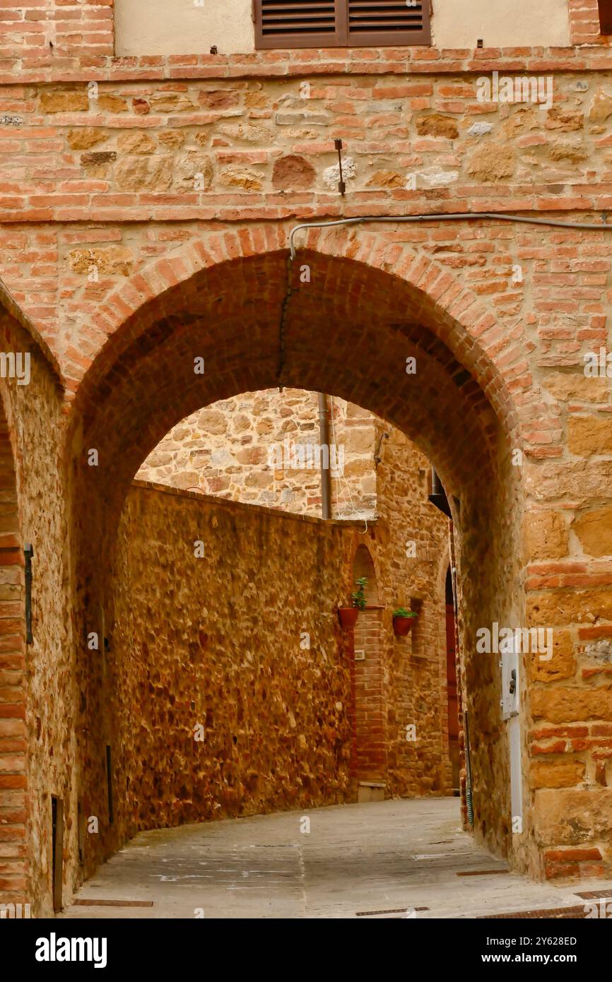 The characteristic medieval village of Montisi overlooks the ...