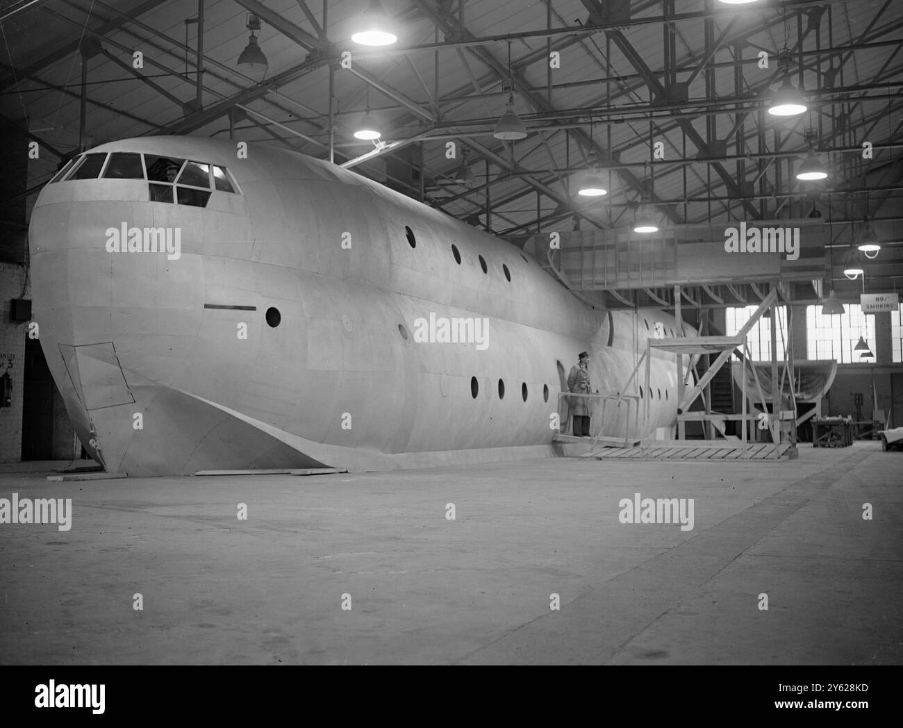 The greatest flying - boats ever to be built in Britain are slowly ...