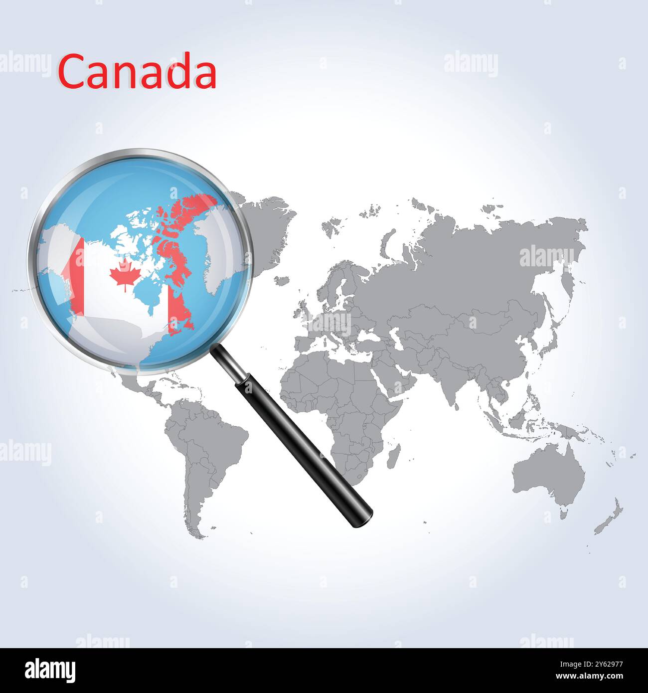 Canada enlargement maps hi-res stock photography and images - Alamy