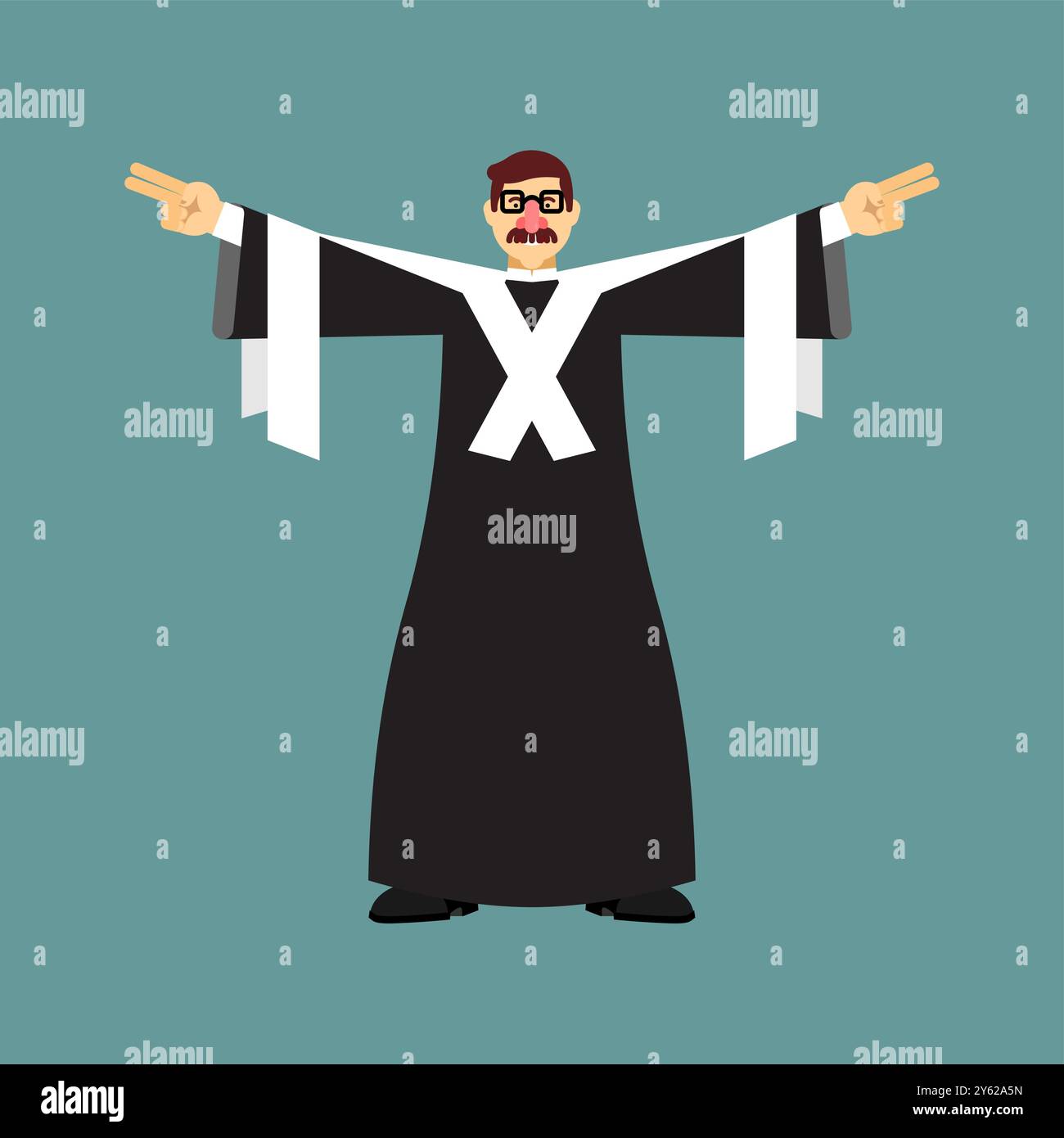 Fake priest Stock Vector Images - Alamy