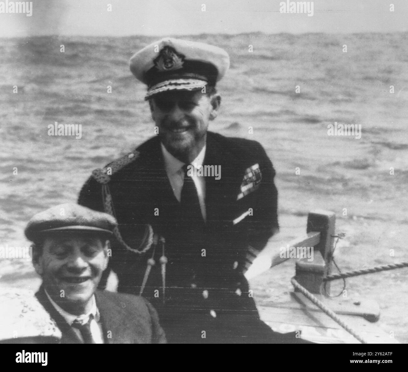 The Duke grows a beard, naval fashion. The Duke of Edinburgh, sits at ...