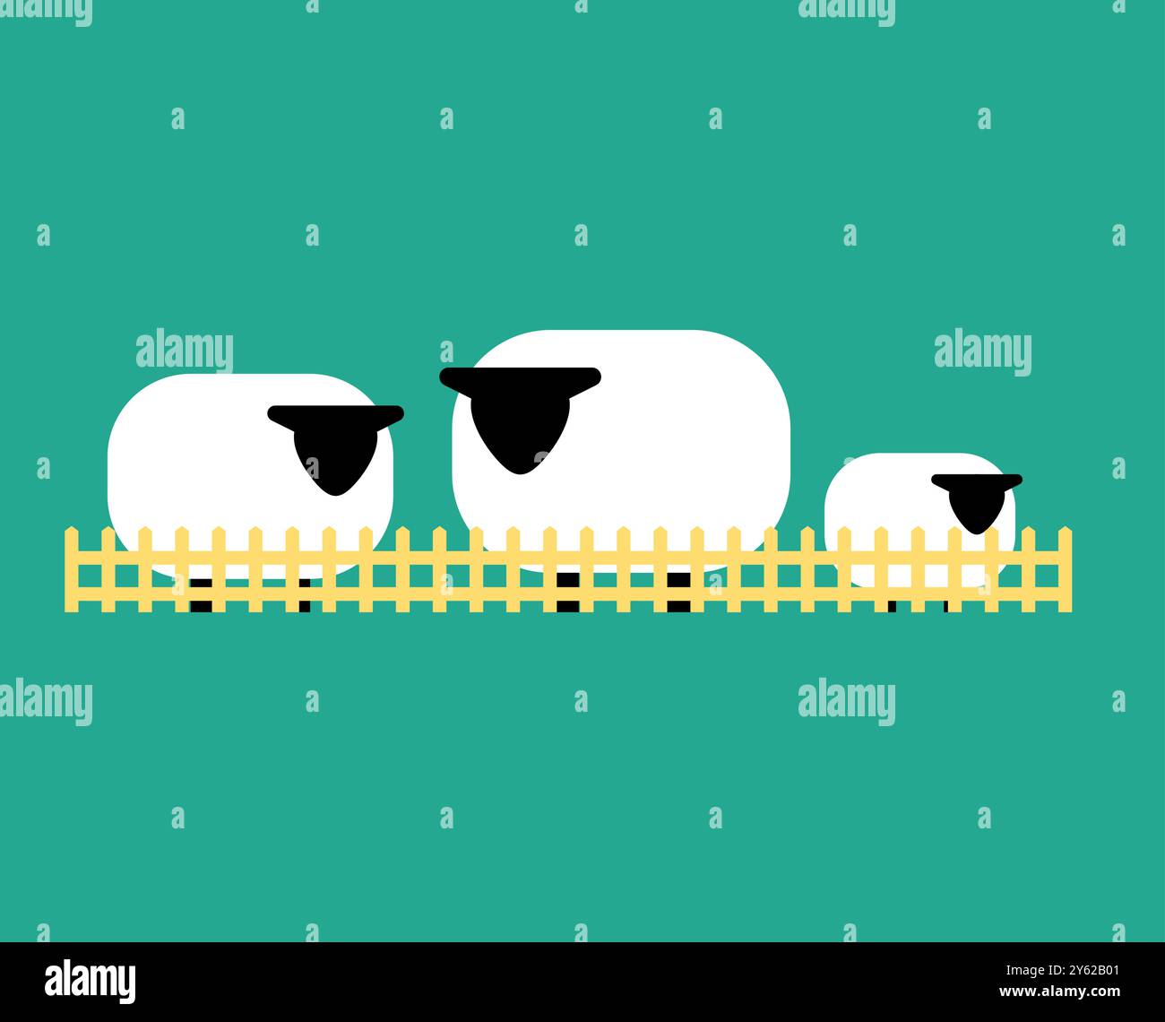 Grass sheep in pasture Stock Vector Images - Alamy