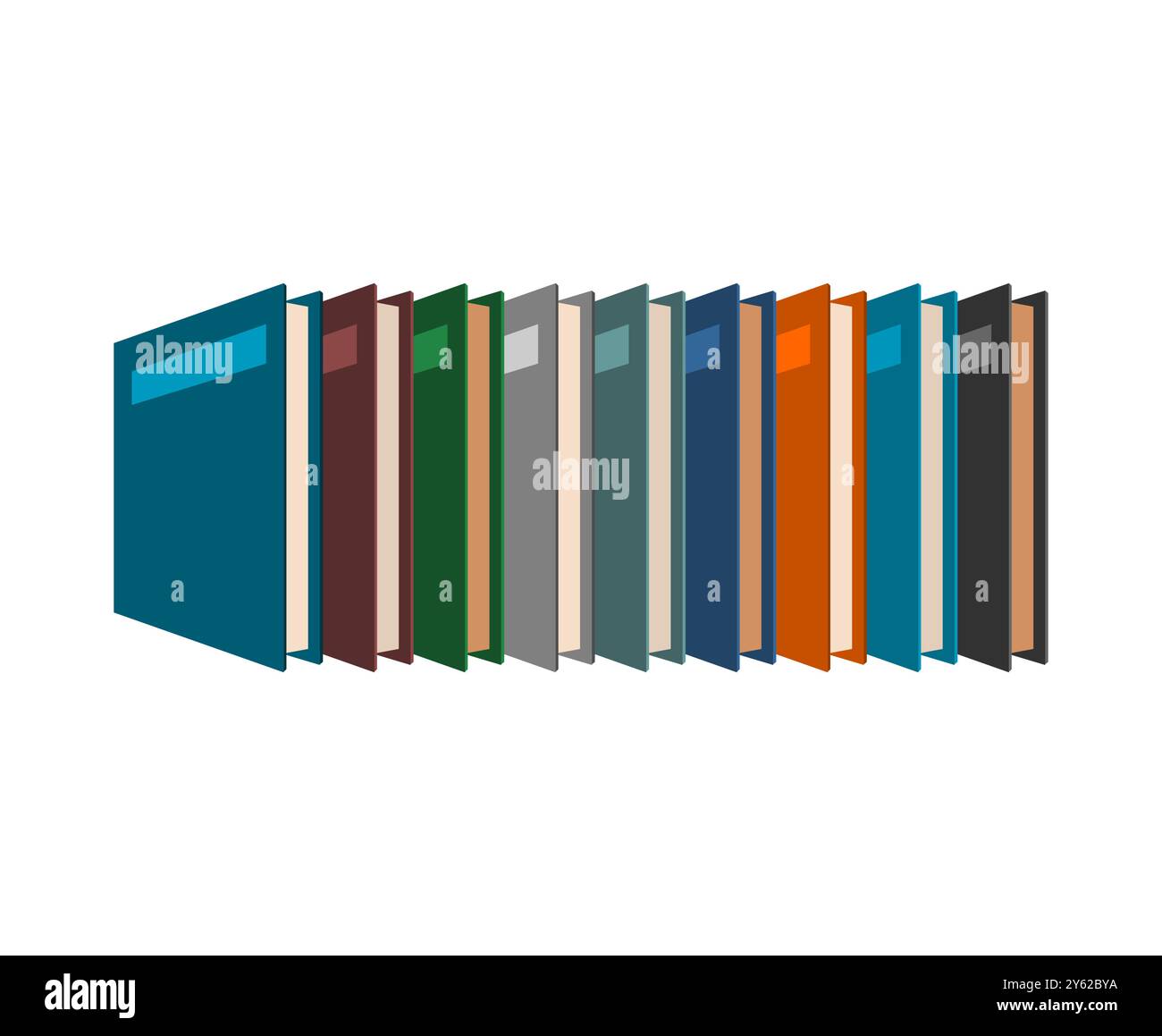 High book stack Stock Vector Images - Alamy