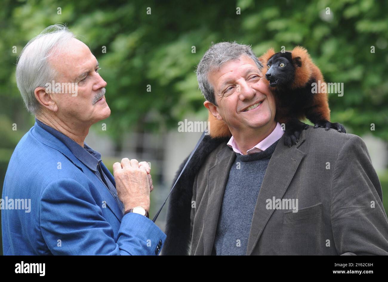File photo dated 22/7/2008 of John Cleese watches as TV presenter Chris ...