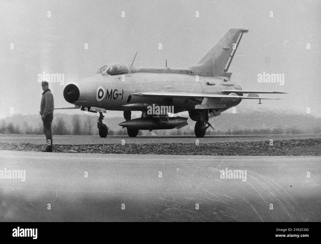 AVIATION MIG 21 FIGHTERS LAND IN FINLAND ; 27 APRIL 1963 Stock Photo ...