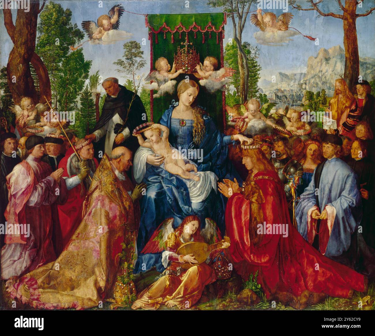 The Feast of the Rose Gardens by Albrecht Durer Albrecht Dürer (May 21 ...