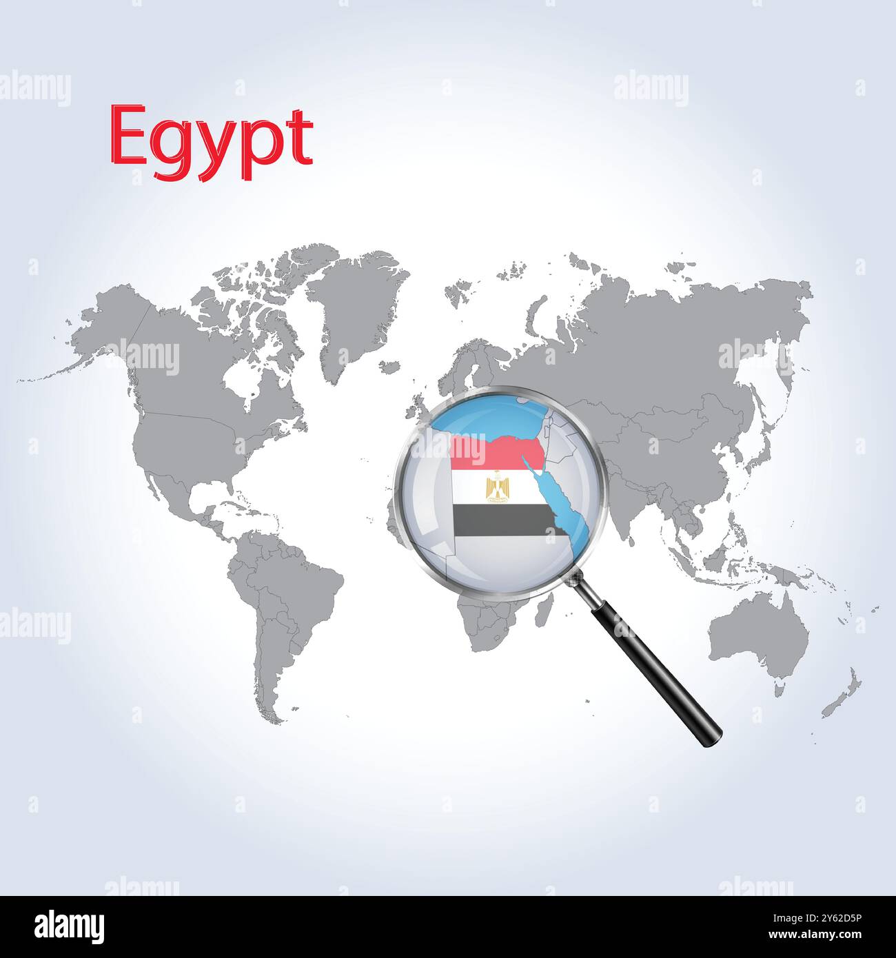 Egypt Magnified Map and Flag, Egypt Enlargement Maps, Vector Art Stock Vector Image & Art - Alamy
