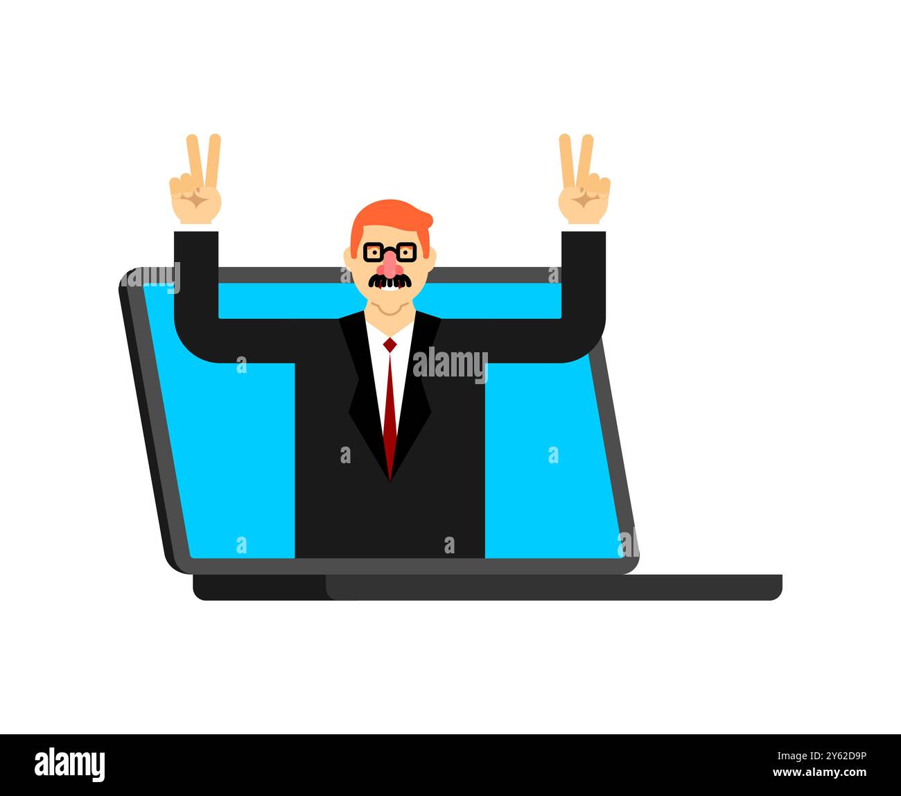 Scammer illustration Stock Vector Images - Alamy