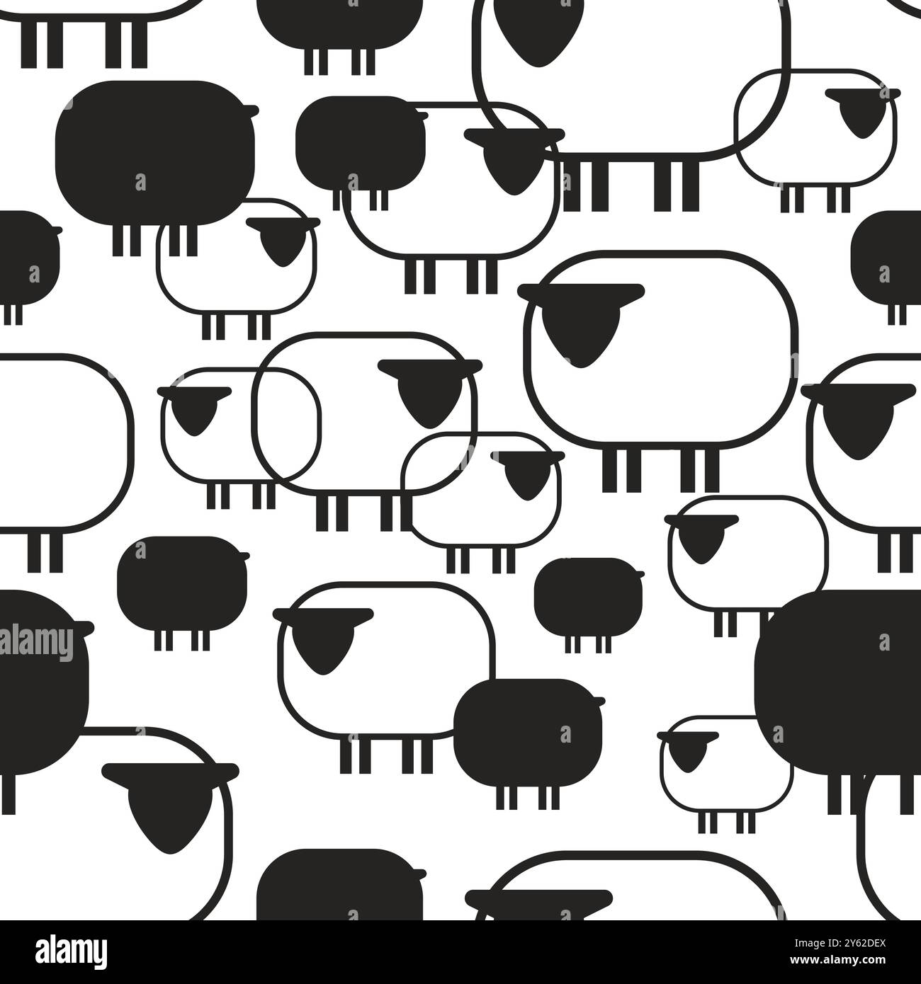 Sheep pattern seamless. Sheeps background. Baby fabric texture Stock ...