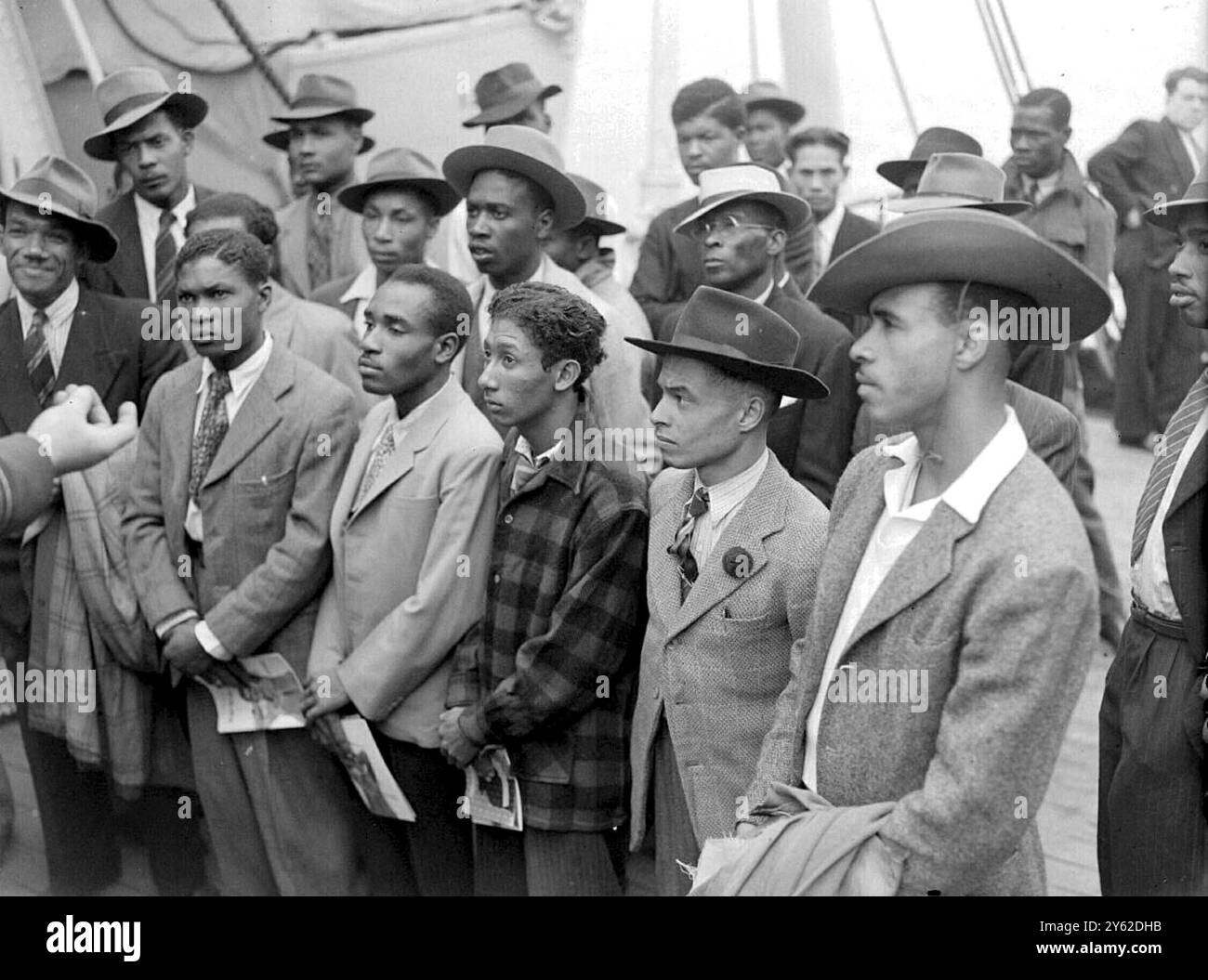 England arrived immigrants Black and White Stock Photos & Images - Alamy