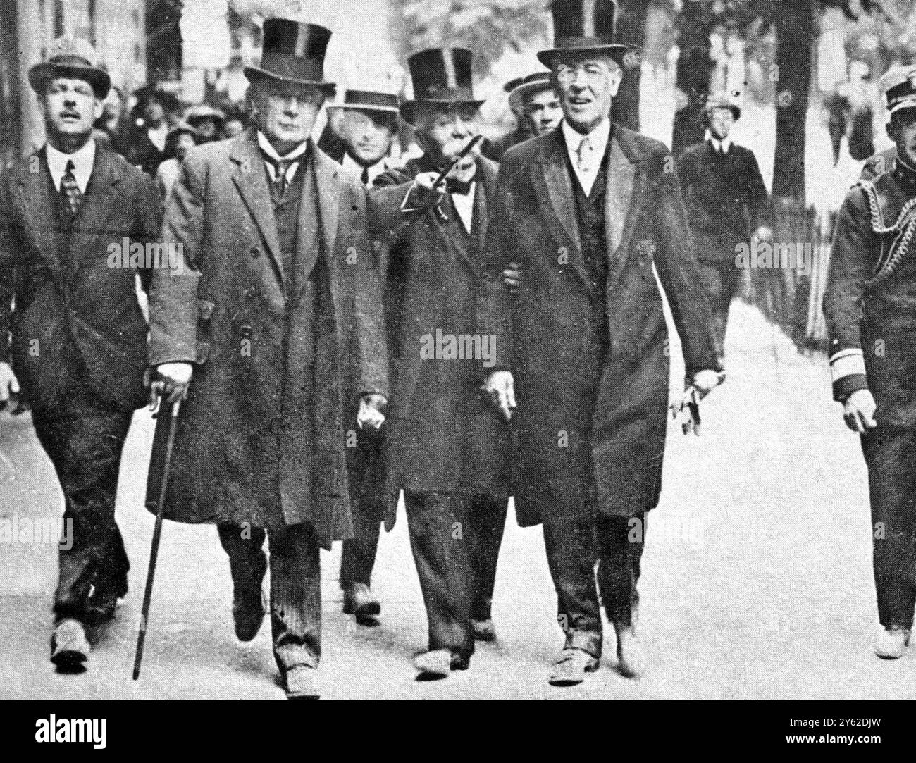 Peace Treaty , Versailles On their way to the scene of the ceremony ...