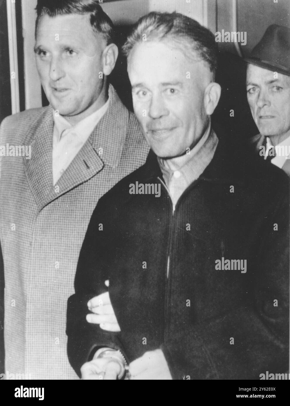 Ed Gein (51) who murdered 15 women at his farm in Plainfield Wisconsen ...