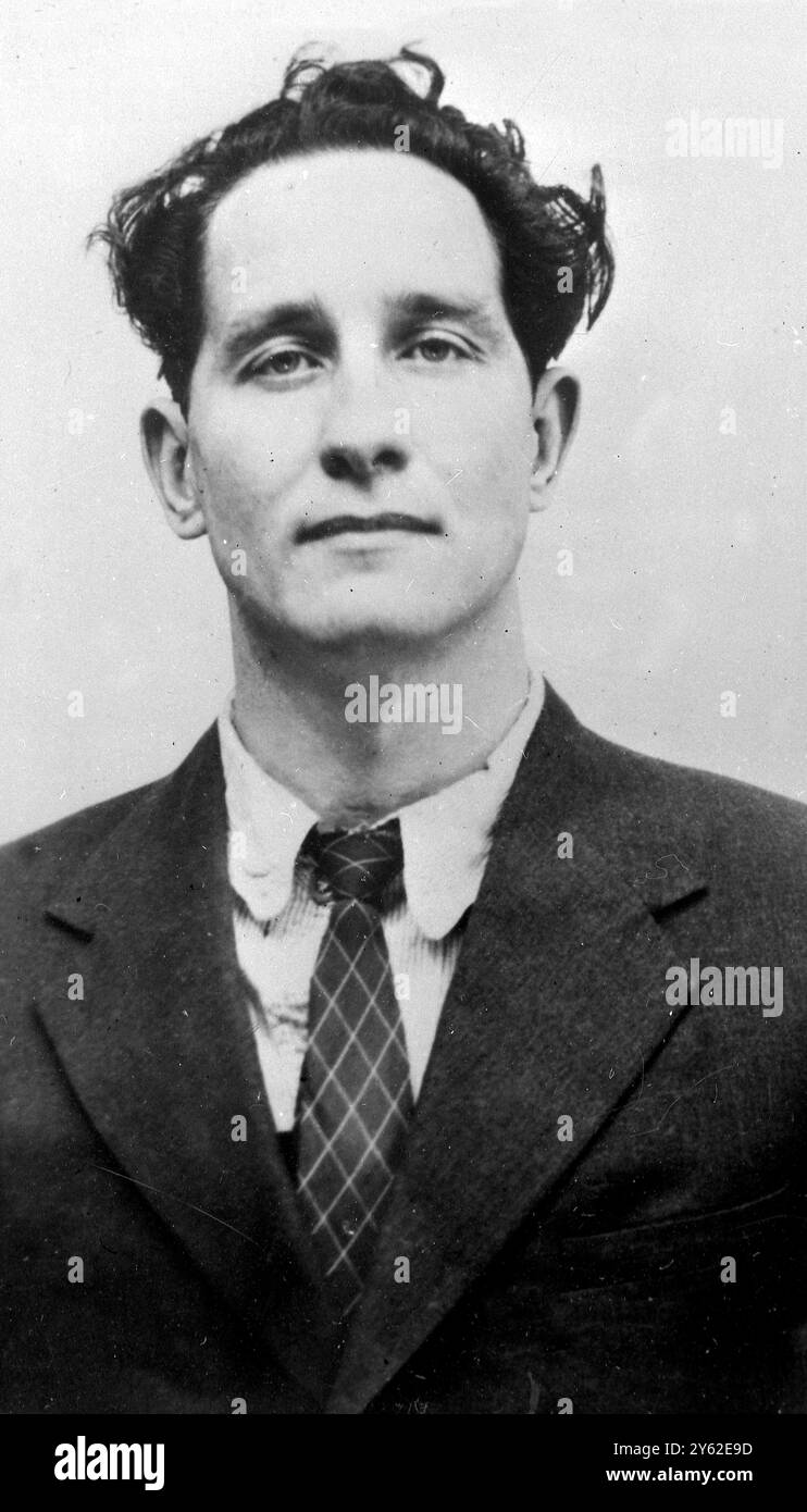 A Scotland Yard photograph of Great Train Robber, Ronald Arthur (Ronnie) Biggs which was ...