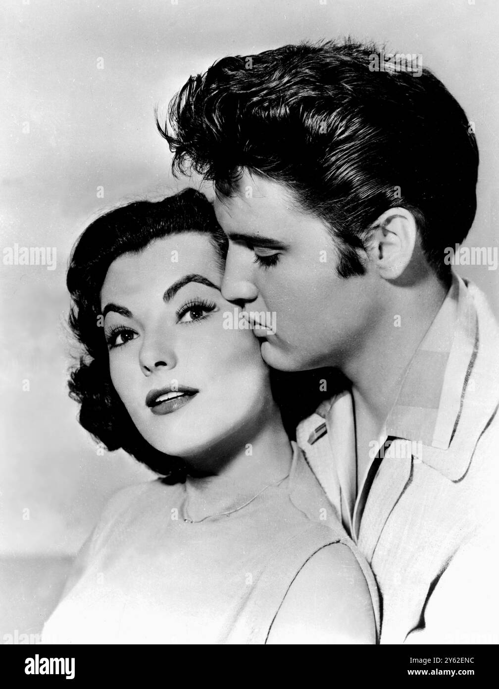 1950s: Rock n roll star, Elvis Presley in a film role Stock Photo - Alamy
