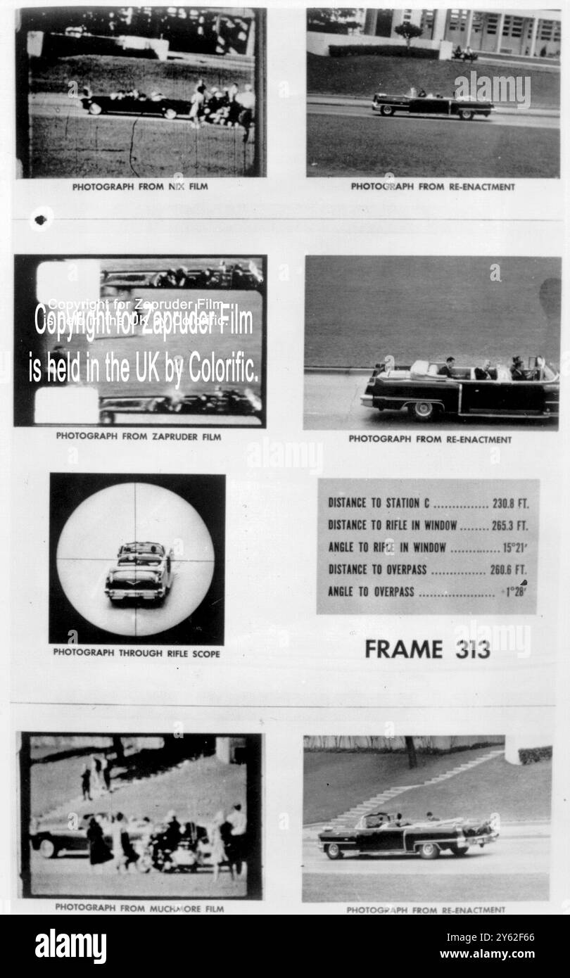 Photos released by the warren commision investigating the assassination ...