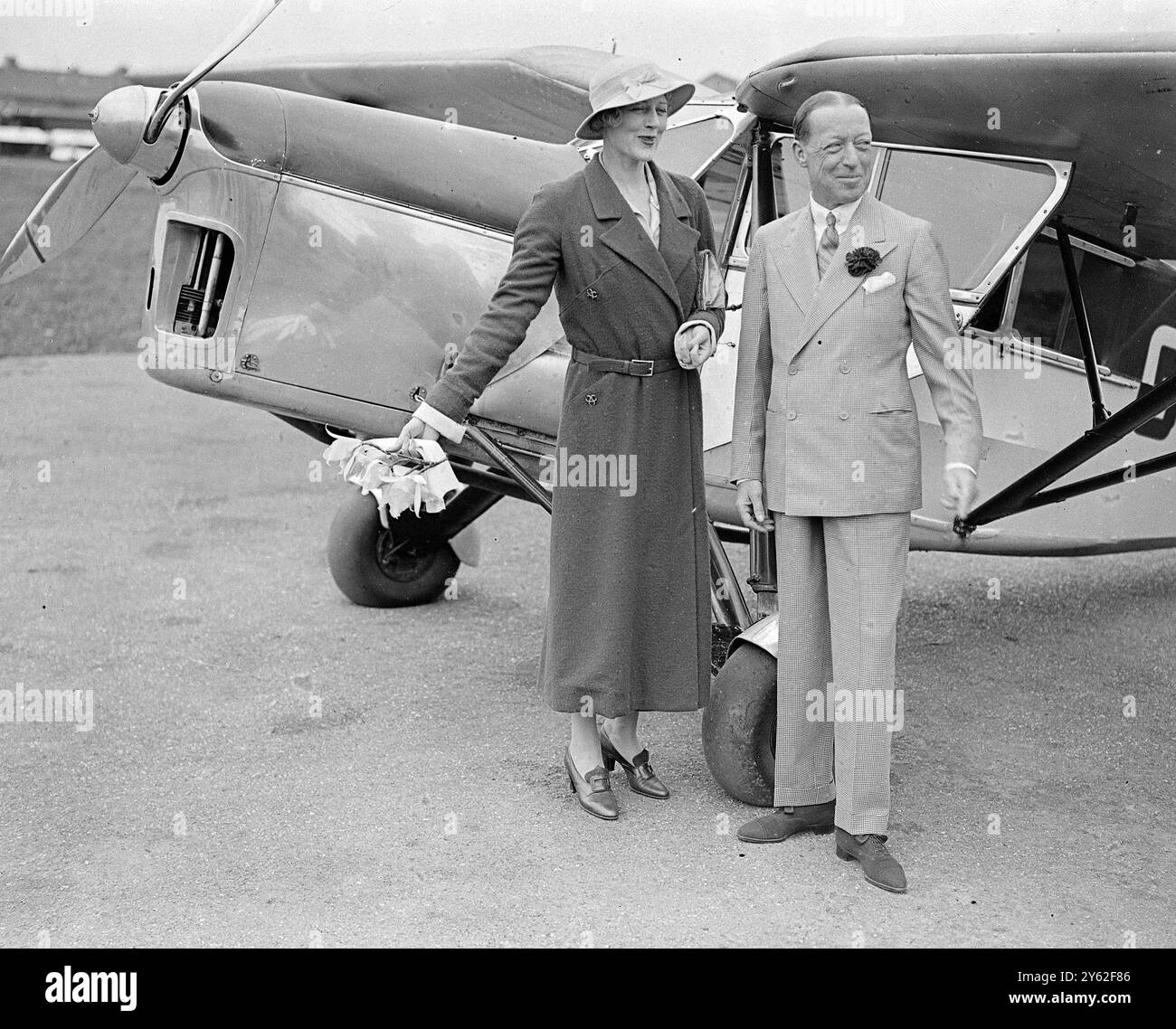 At Stag Lane Aerodrome , Edgware , London , England Lord and Lady ...