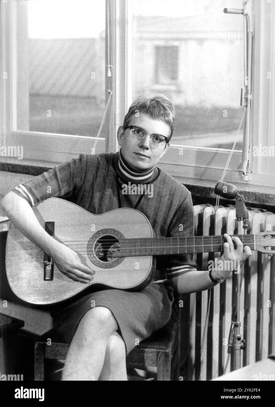 Jeanine Deckers "The Singing Nun" pictured just after she had given up ...