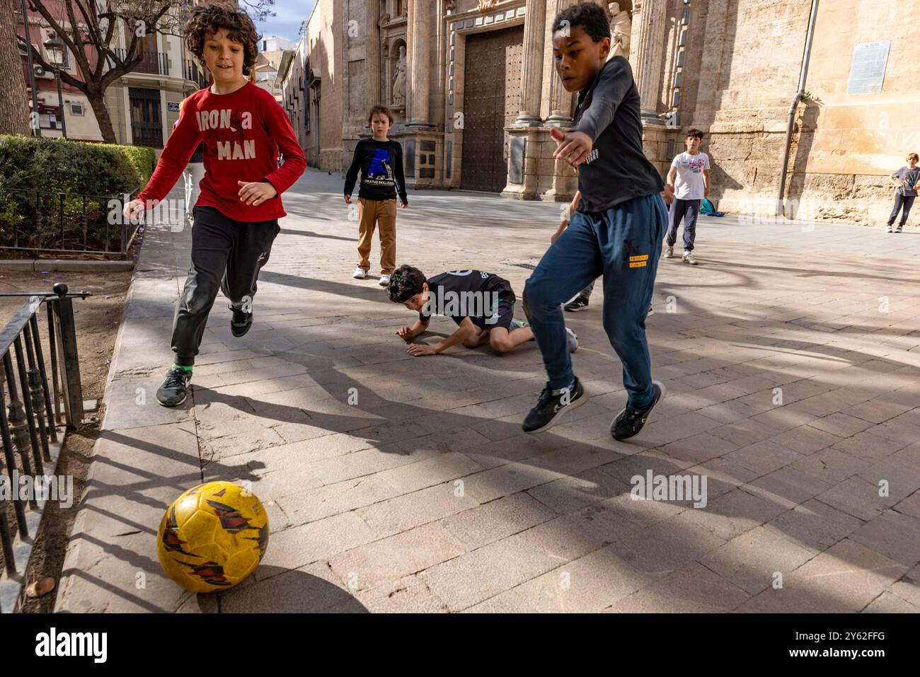 Soccer spain children playing hi-res stock photography and images - Alamy