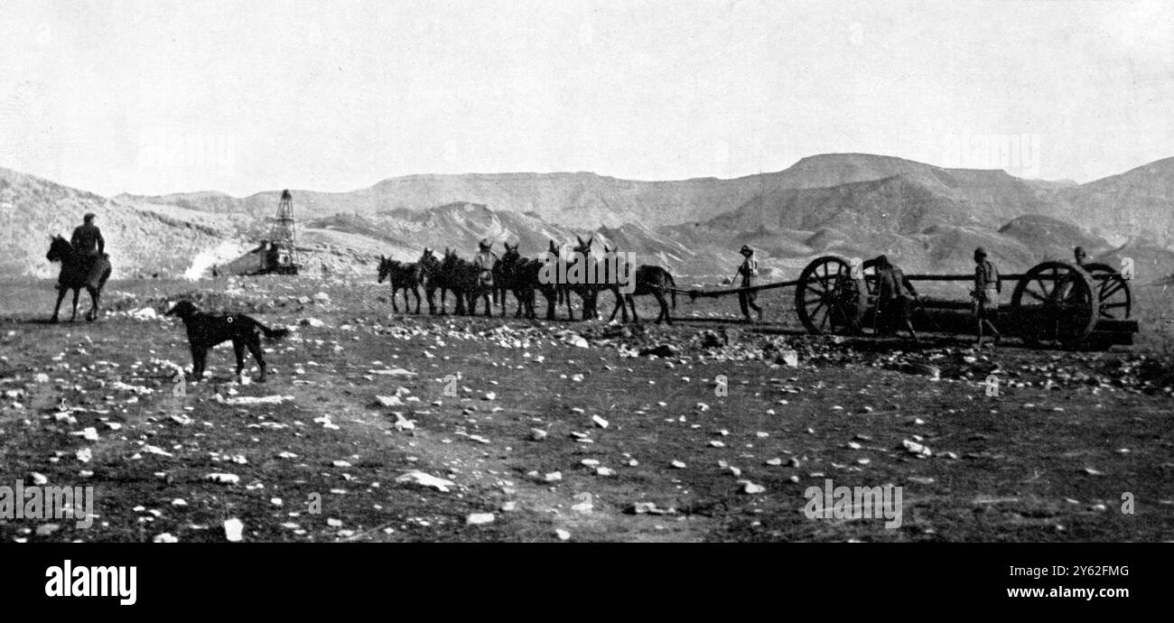 At Abadan : transporting casing for the pipe line on the property of ...