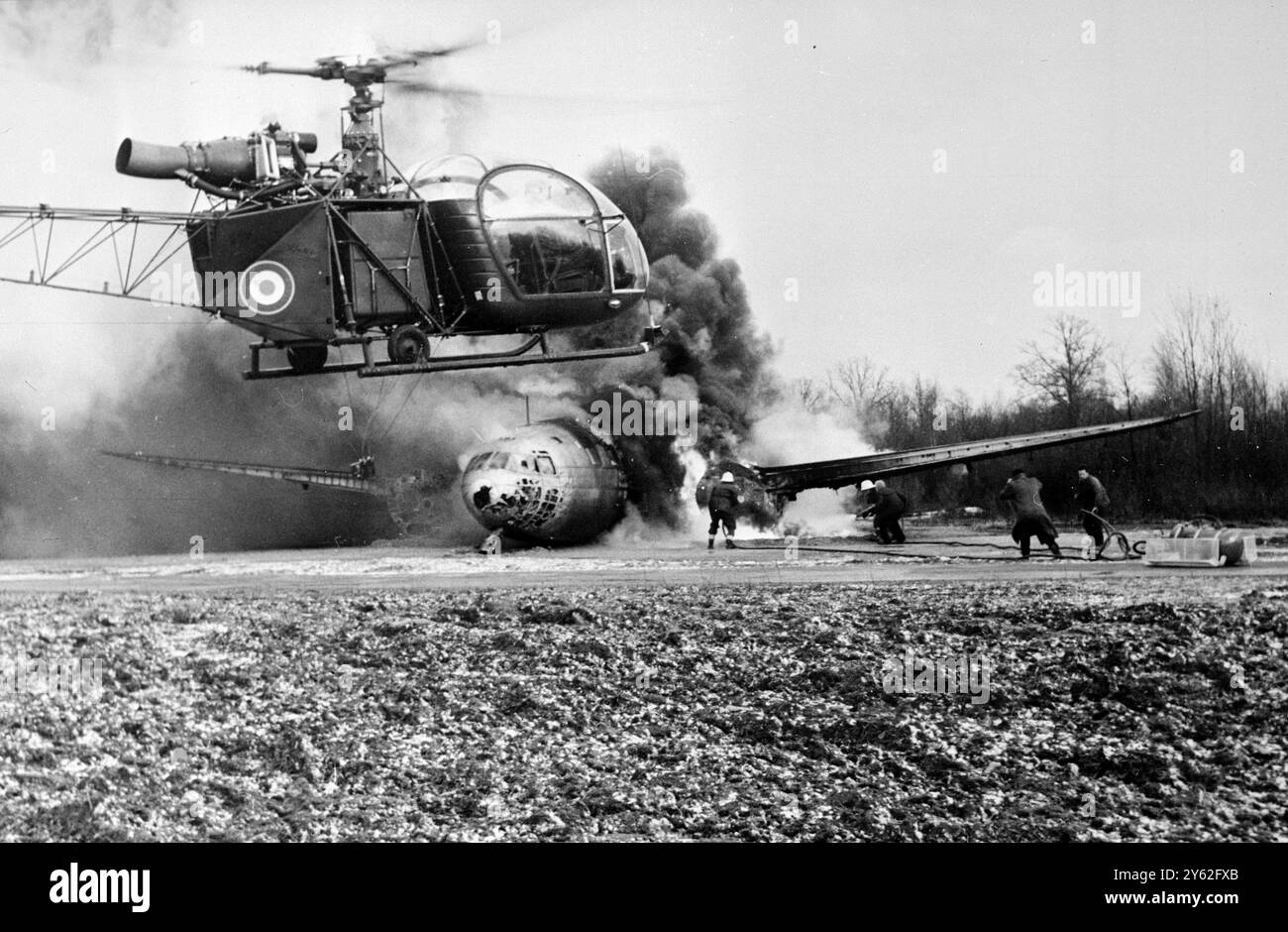 French helicopter Alouette the only aerial fire engine in world ...